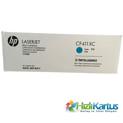 HP CF411XC (410X) Mavi Orjinal Toner Yüksek Kapasite - M452dn / M477dw ...